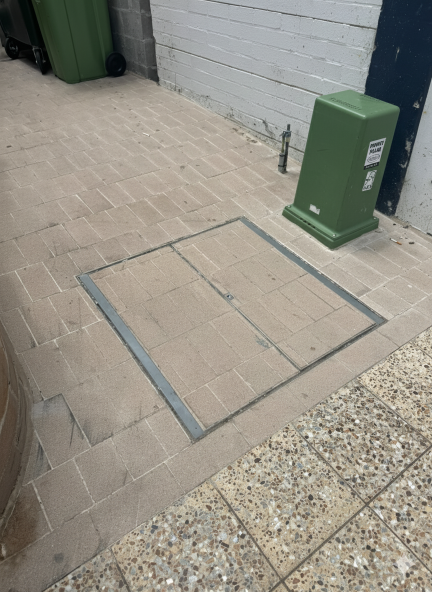 Tile Insert Pit Cover - Galvanised Steel | Vincent Buda & Co