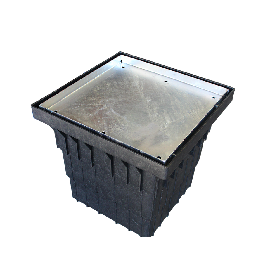 Plastic Drainage Pit with Galvanised Grate | Vincent Buda & Co