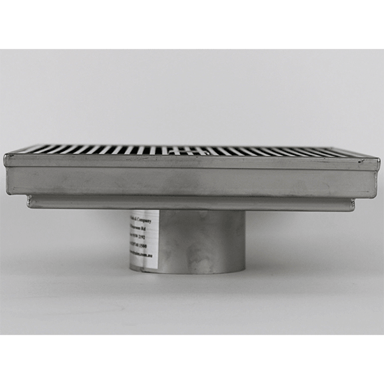 200mm Stainless Steel Heelguard Drain | Vincent Buda & Co