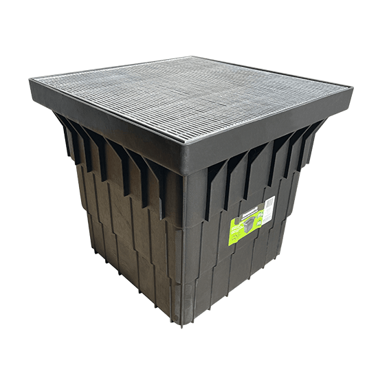 Plastic Drainage Pit with Galvanised Grate | Vincent Buda & Co