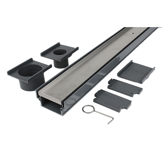 Plastic Drain Kit & SS Tile Insert Grate | Vincent Buda & Co